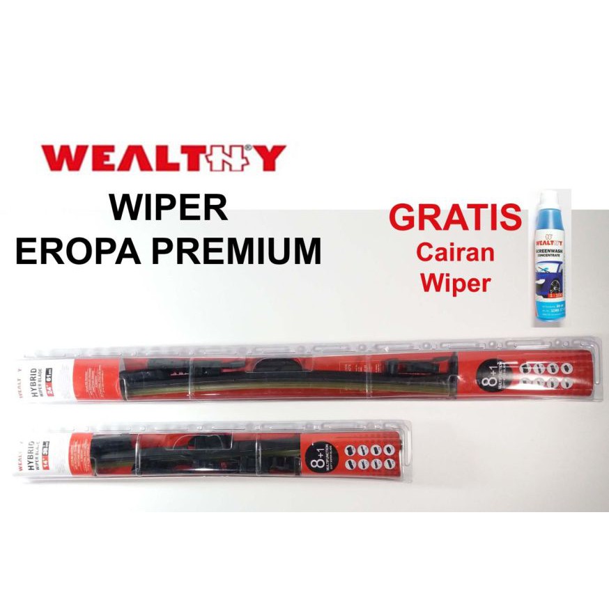 Wealthy ACCORD HYBRID CAR Wiper 2Pcs (kn-kr) Hydrophobic European Wiper ...