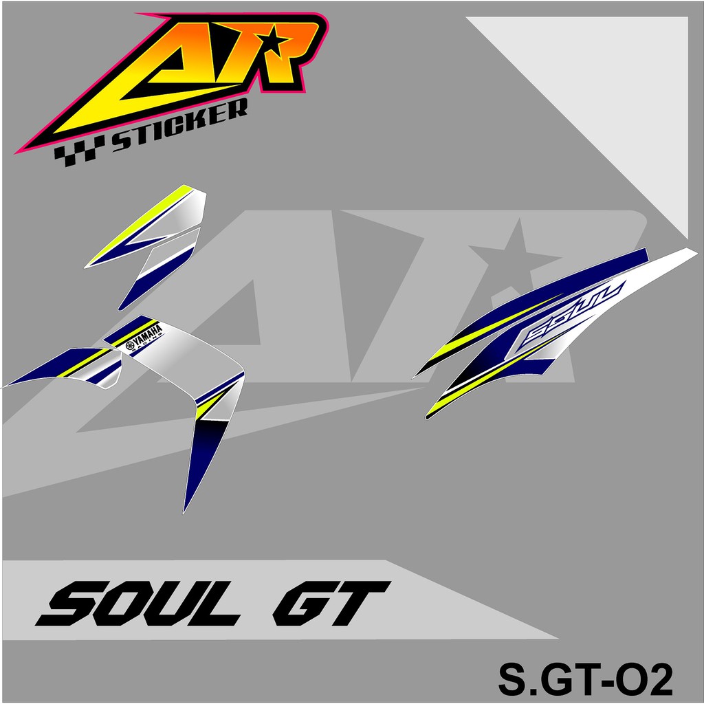 SOUL GT Racing S-02 motorbike variation striping Sticker | Shopee ...