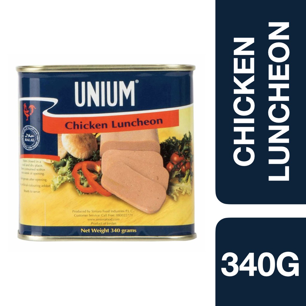 Unium Chicken Luncheon 340g ++ Canned Lanchon Fillet 340g | Shopee ...