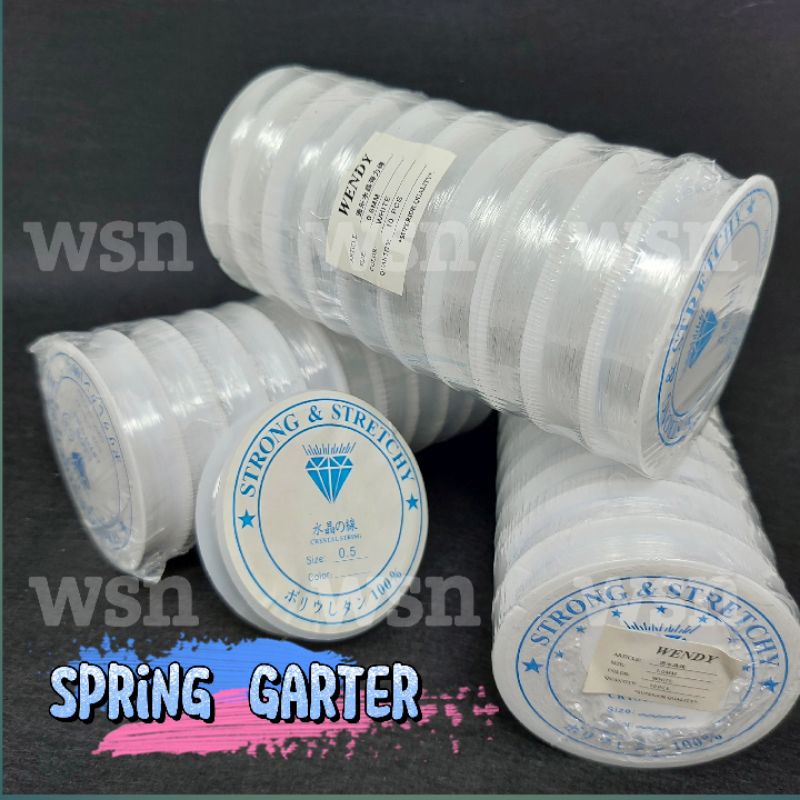 Spring Garter Crystal String Strong and Stretchy PER BUNDLE 10 pcs ...
