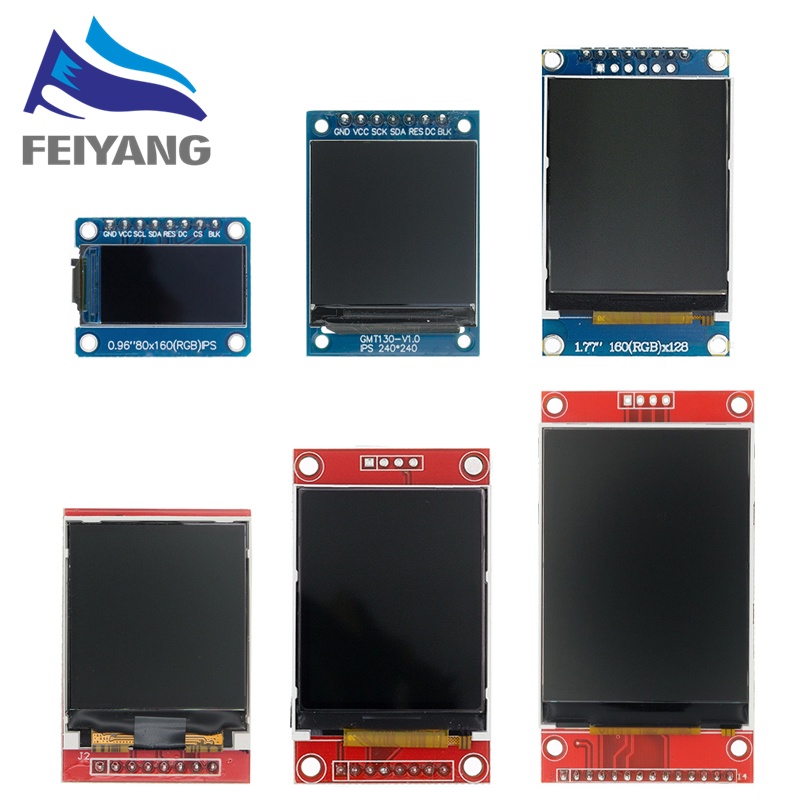 TFT Display 0.96 / 1.3 1.44 Inch IPS 7P SPI HD 65K Full Color LCD ...