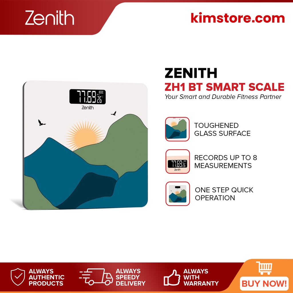 Zenith BT Smart Scale Bluetooth Accurate Digital Weight Tracking ...