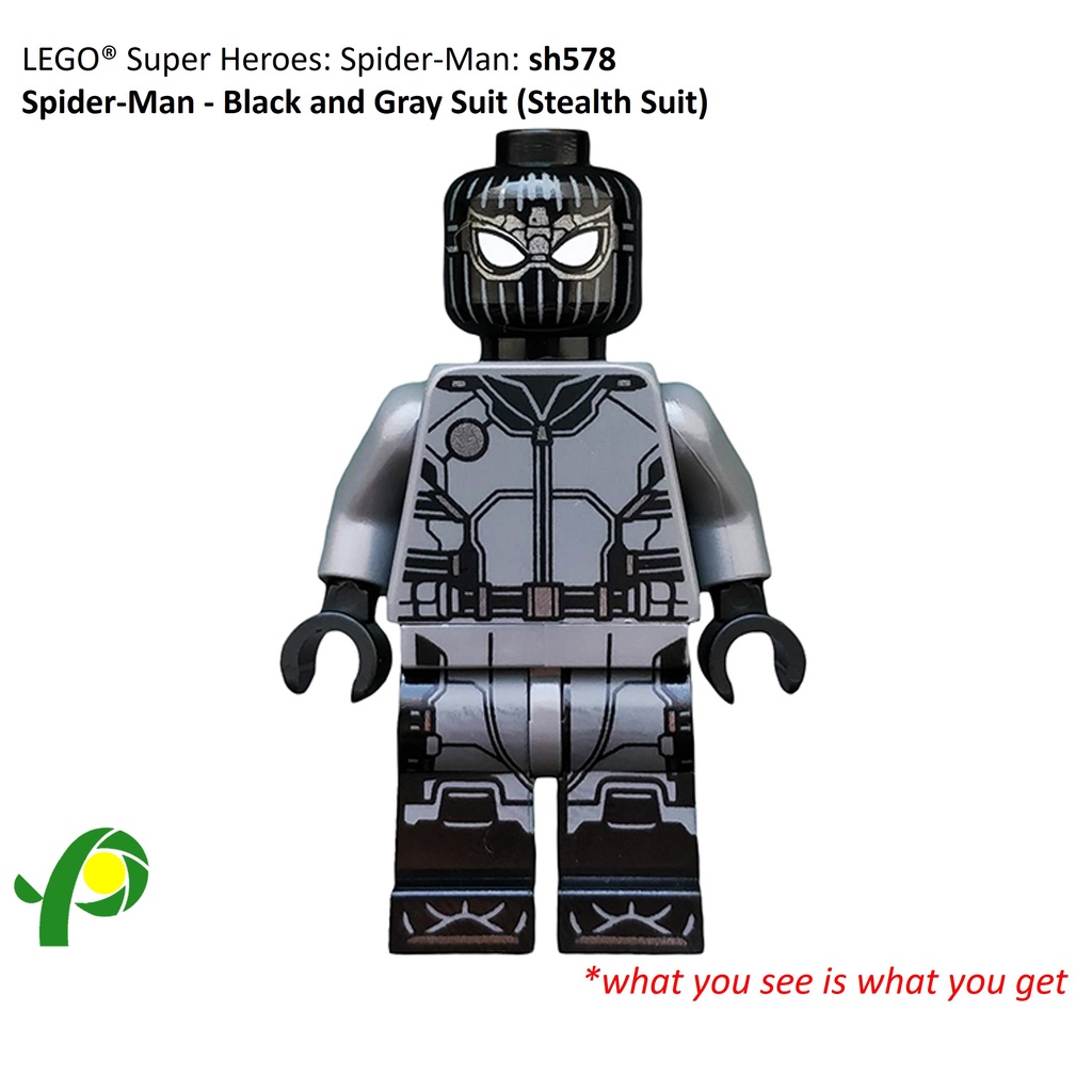 LEGO Marvel Super Heroes Minifigure Spider-Man Stealth Suit sh578 ...