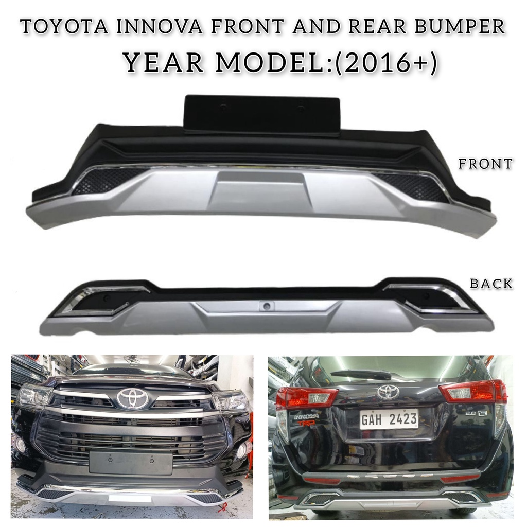 LD 2016 2017 2018 2019 2020 TOYOTA INNOVA FRONT AND REAR BUMPER NUDGE ...