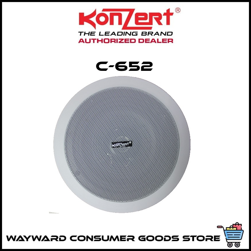 KONZERT (C-652) 6.5" 2-way Coaxial Ceiling Speaker - 50W Max/ PC ...