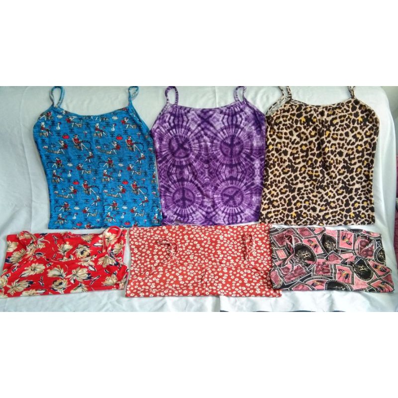 Bargain sale! Spaghetti top for adults,assorted | Shopee Philippines