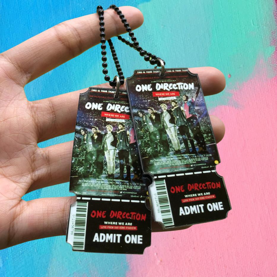 One Direction Ticket Keychain | Shopee Philippines