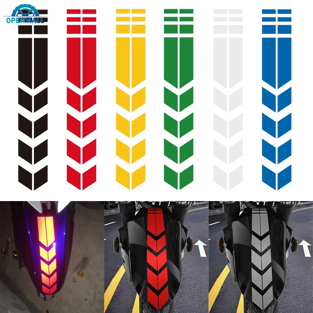 OM Motorcycle Reflective decals sports Wheel car Waterproof sticker on ...