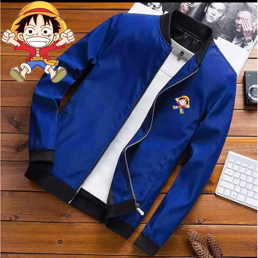 Fashion Bomber Jacket One Piece Luffy Design | Shopee Philippines