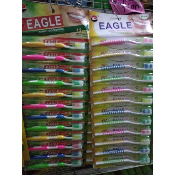 10 pcs. Adult toothbrush 2 design Assorted color good quality | Shopee ...