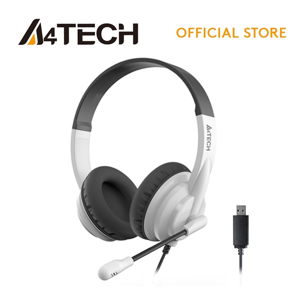 A4Tech HU-10 Rotatable Microphone Boom Light-Weight USB Wired Headset ...