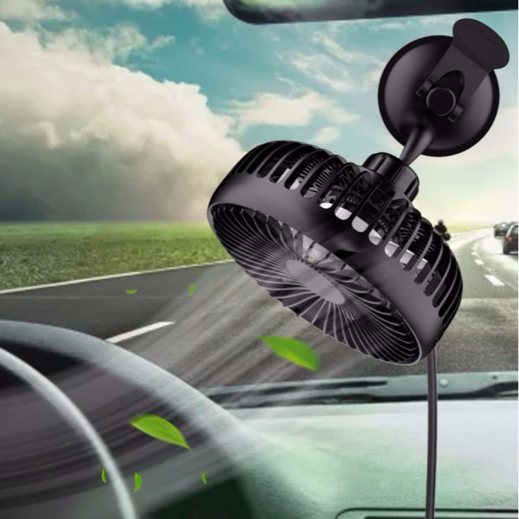 5.5 inch 3 Speed USB Fan Strong Wind Fans Car Headrest Fans Suction Cup ...