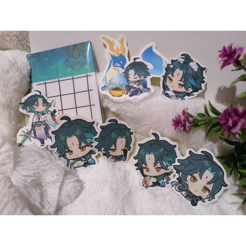 Genshin Impact Xiao Sticker, 7 stickers per pack, Genshin Stickers ...