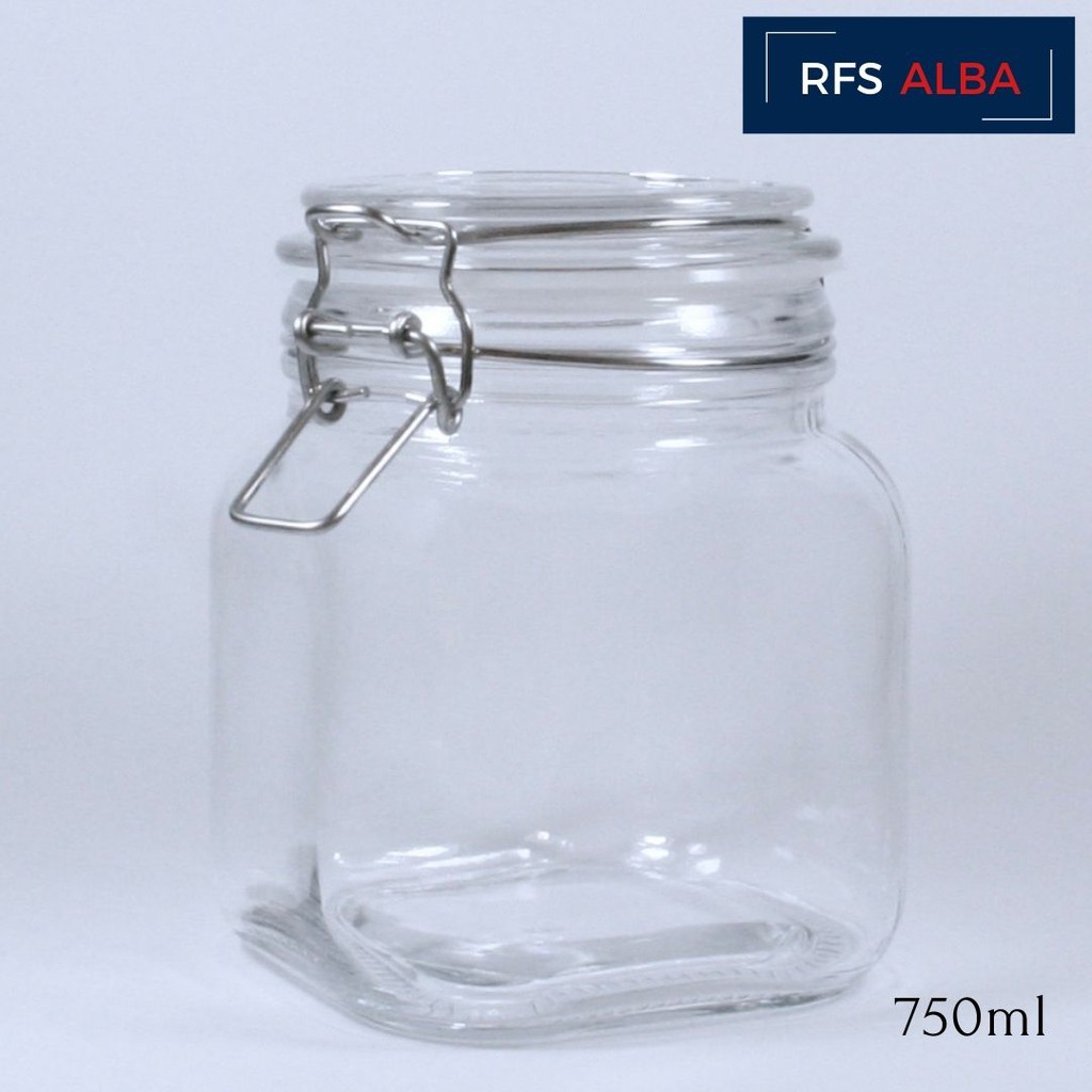 Square Airtight Glass Jar - 1Litre (High Quality) | Shopee Philippines