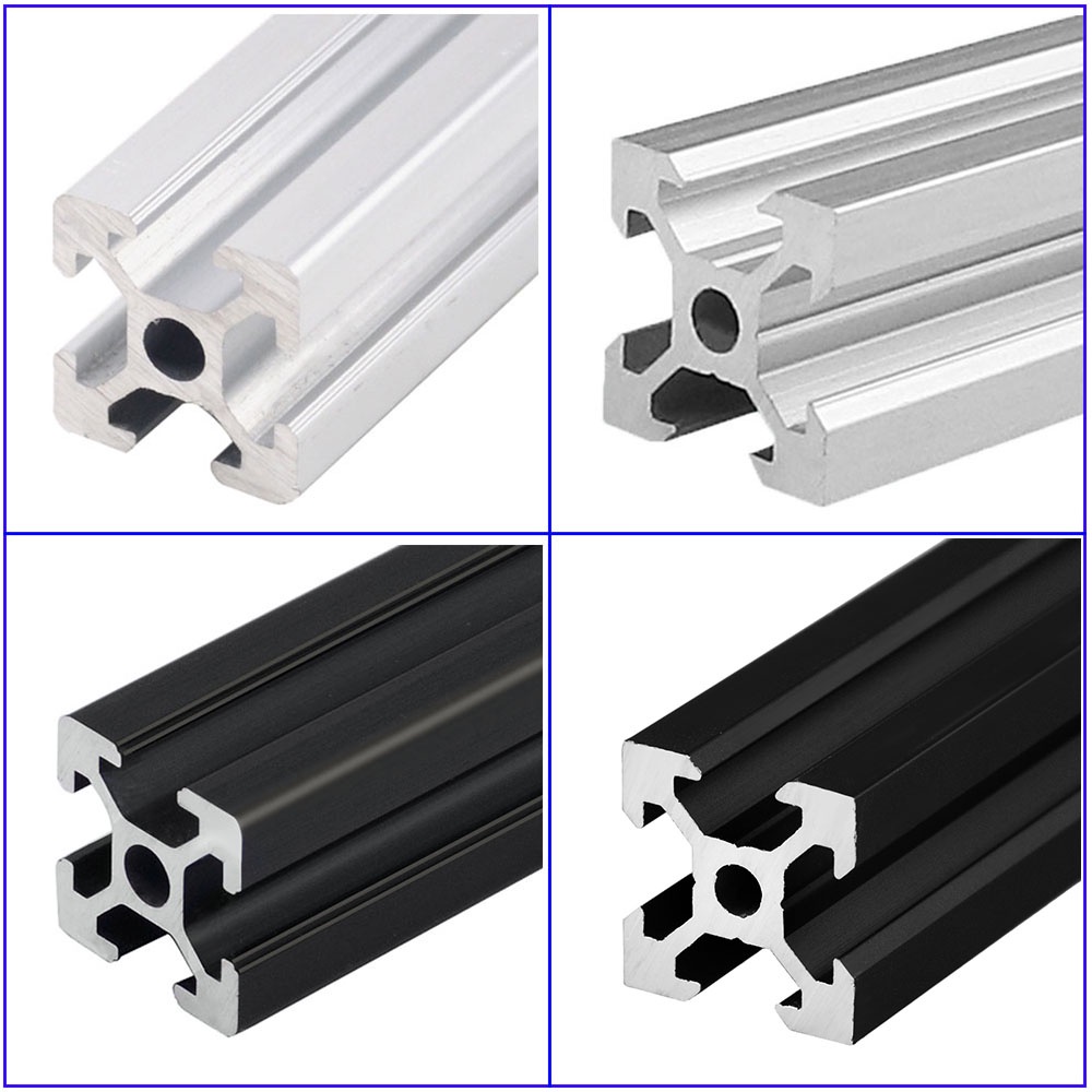 ＞4pcs/lot 2020 Aluminum Profile 100 200 300 350 400 450 500 550 600 mm ...