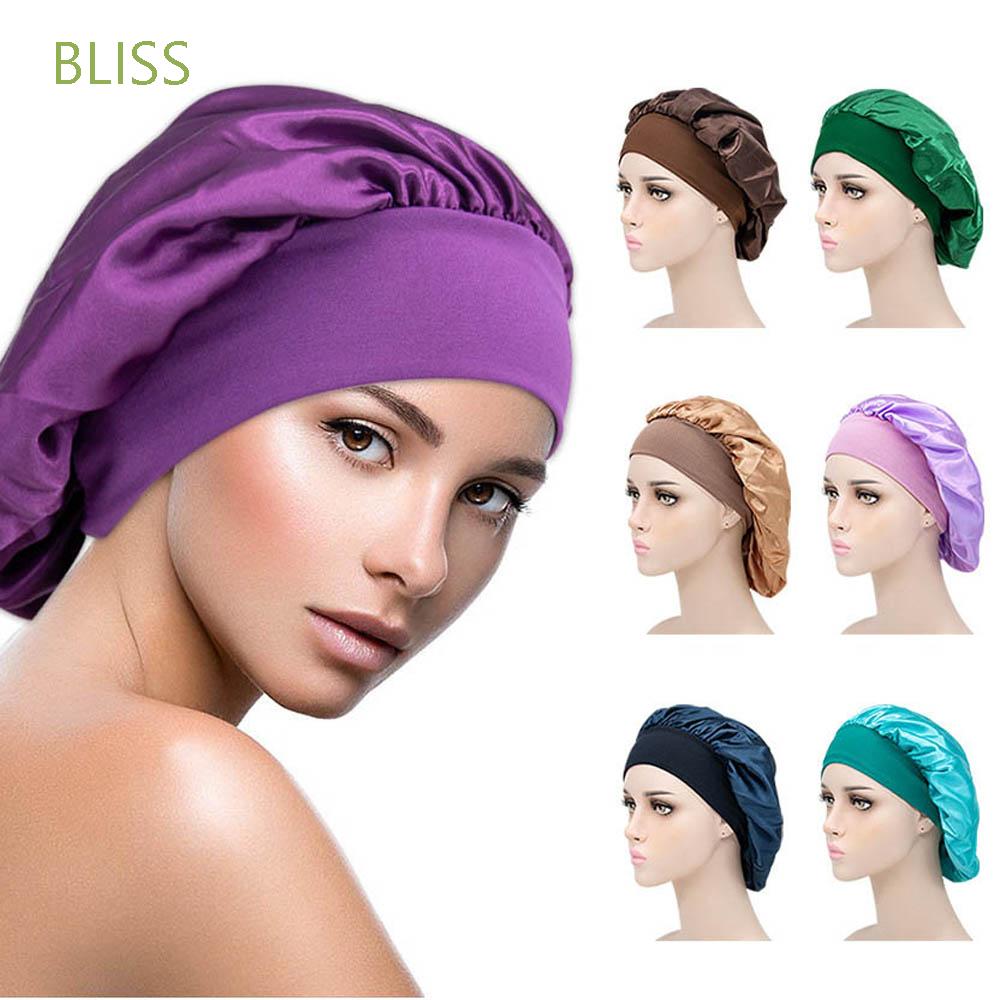 BLISS Comfortable Sleeping Hat Elastic Hair Cap Shower Caps Women ...