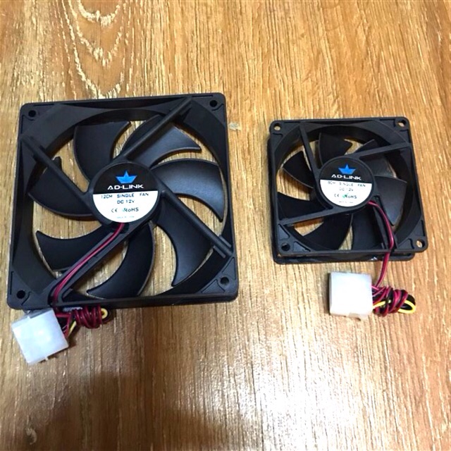 12V ADLINK Black Chassis Fan 8cm and 12cm Fan | Shopee Philippines