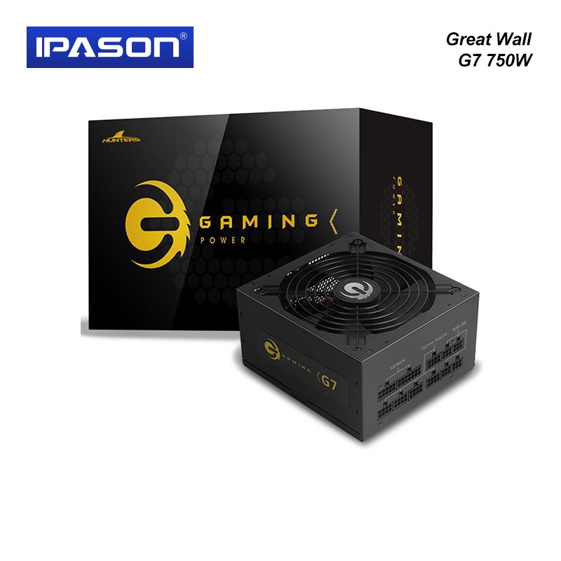 Ipason Great Wall G7 750W 80 Plus Gold Full Modular Power Supply Units Ruby Main Electrolytic ...