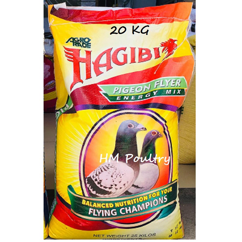 FLYER MIX FOR PIGEON/CHICKEN/HAMSTER (Hagibis) 1 bag (20 kg) | Shopee ...