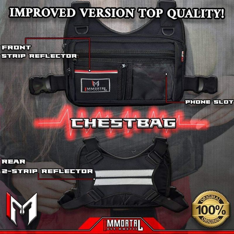 CHESTBAG v1 CROSS BAG BY IMMORTAL | Shopee Philippines