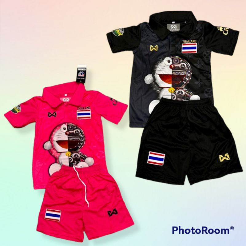 Thai National Team Soccer Uniform Doraemon Pattern | Shopee Philippines