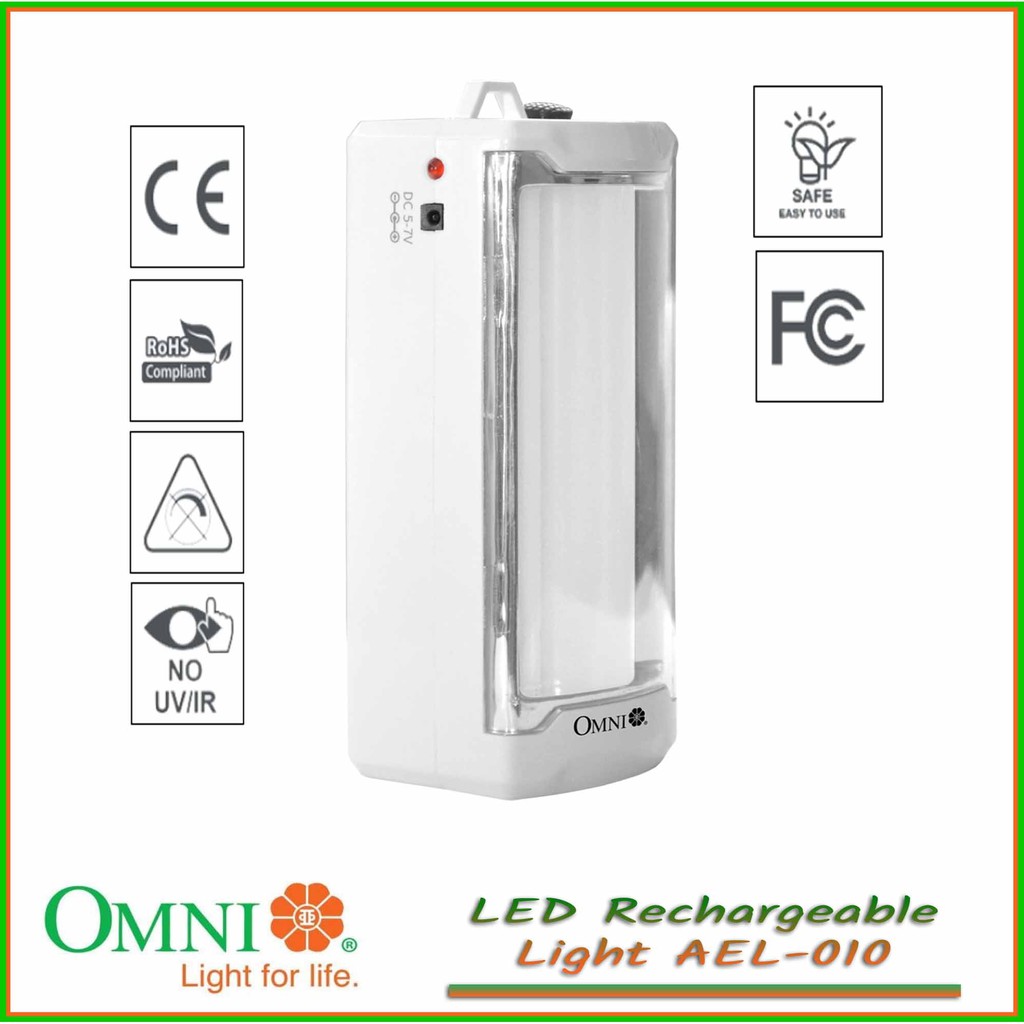Omni LED Rechargeable Emergency Light AEL-010 Original Authentic ...
