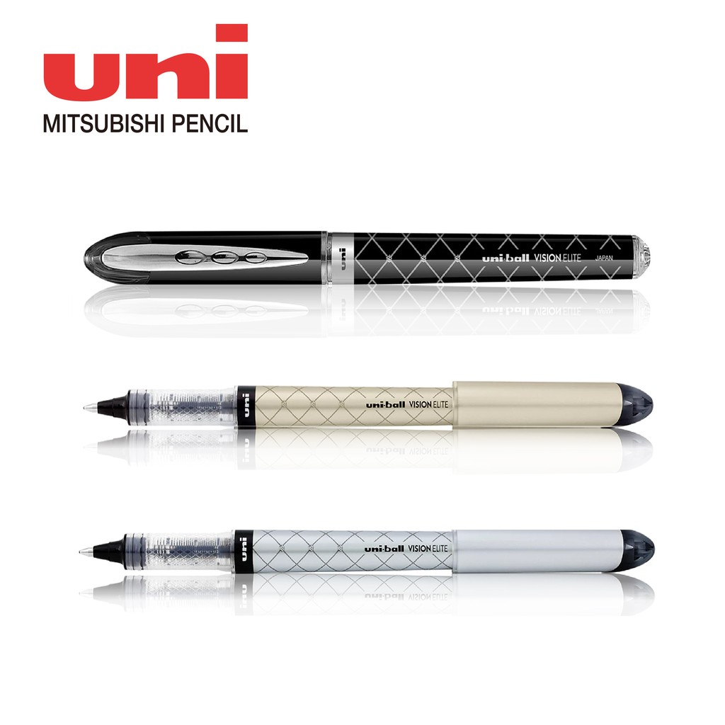 Uni Vision Elite Roller Pen Premium 0.8mm - Black Ink UB-200DG | Shopee ...