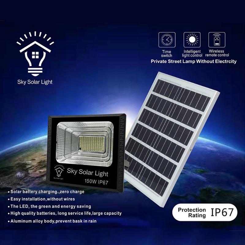 Sky Solar Light 150 Watts Solar Lights Outdoor Waterproof | Shopee ...