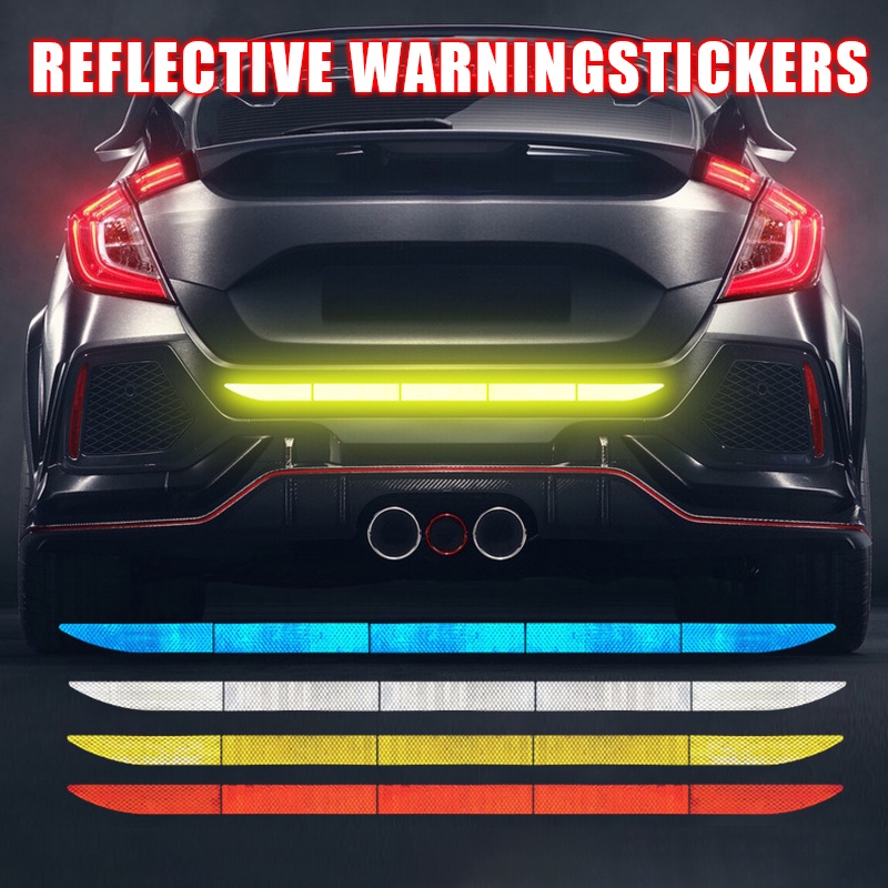 Car Reflective Tape Stickers Exterior Warning Strip Reflect Tape ...