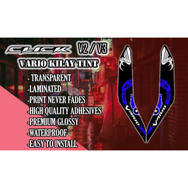 Honda Click V4, V3, and V2 Kilay Tint VARIO /Motorcycle Accessories ...