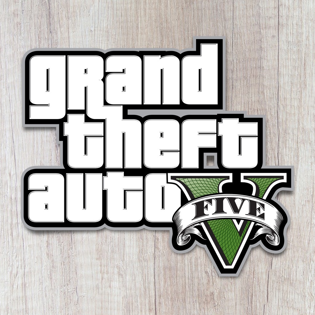 Grand Theft Auto V, vinyl laminated sticker | Shopee Philippines