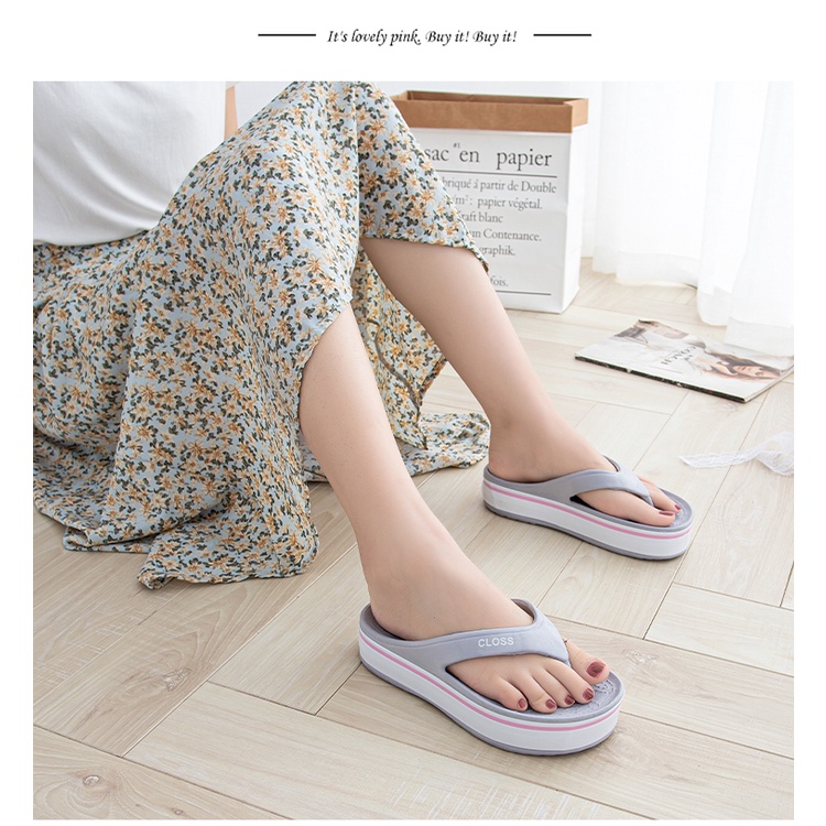 Closs NEW Super thick Ladies fashion slippers For Women | Shopee ...