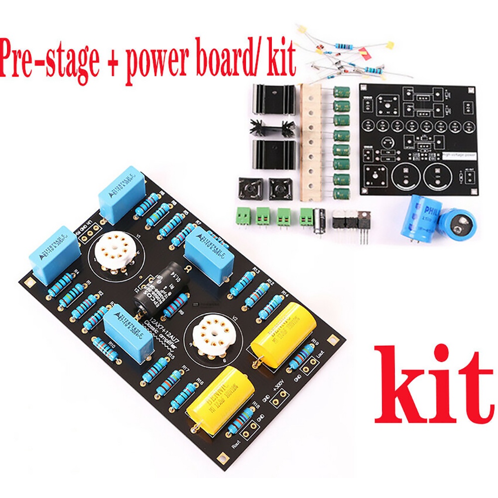 DIY 12AX7+12AU7 Tube Preamplifier Preamp Board Kit Base On Marantz 7 ...