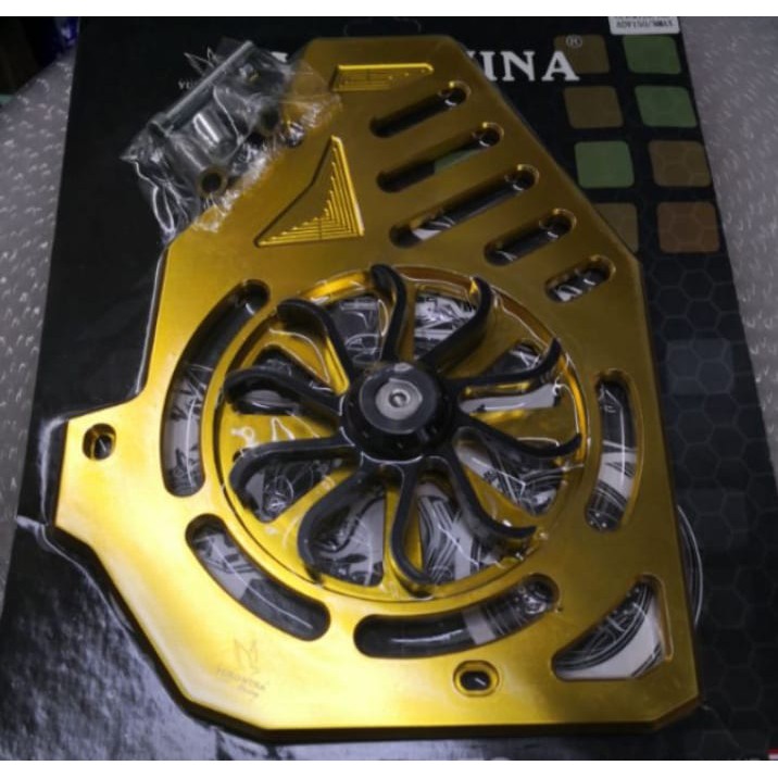 YUKOWINA SPINNER RADIATOR COVER PCX125-150/CLICK125-150/ADV150/NMAX V1 ...