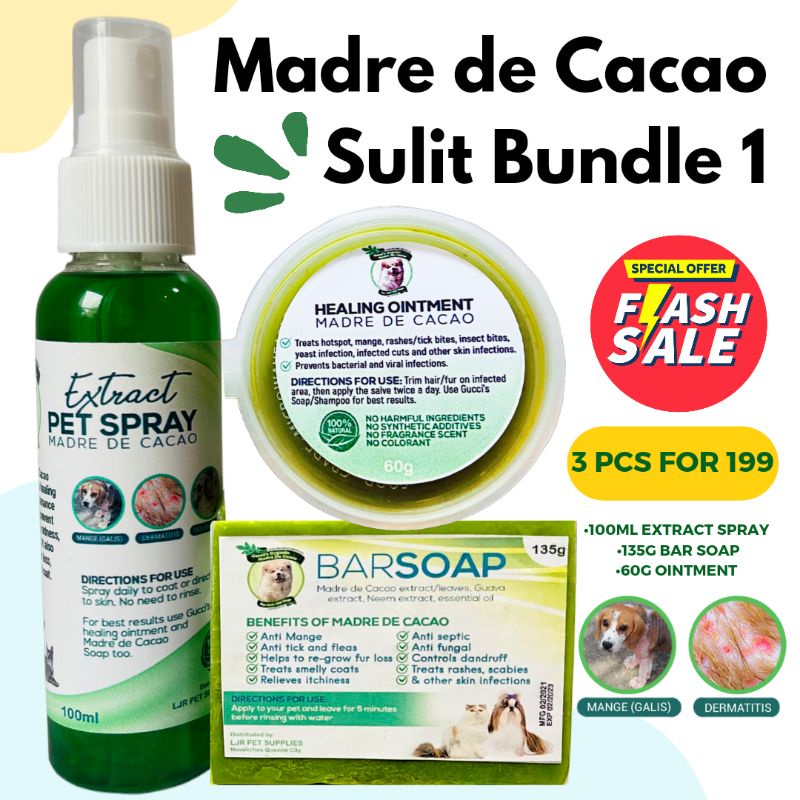 Madre De Cacao Sulit Healing Bundle Anti-Mange Anti-Bacterial Anti ...
