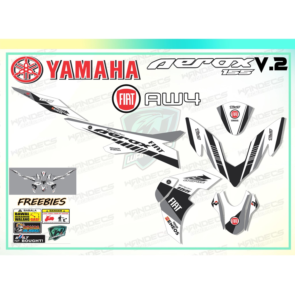 Aerox 155 V2 Decals - Wandecs Yamaha Decal | Shopee Philippines