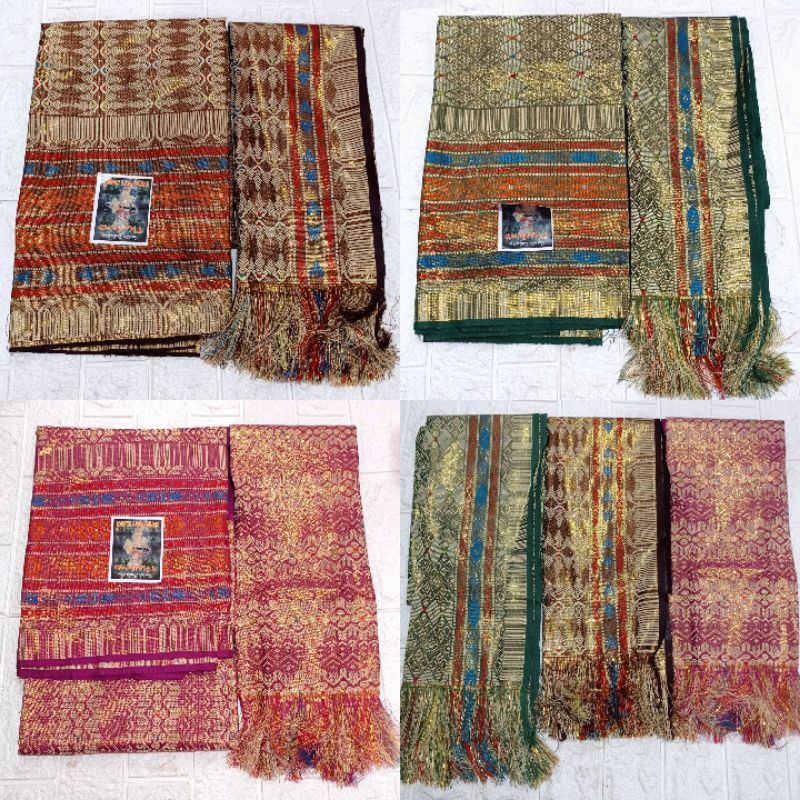 Songket With Sablay/ Chest Cloth Shiny Indonesian Batik Double Malong ...
