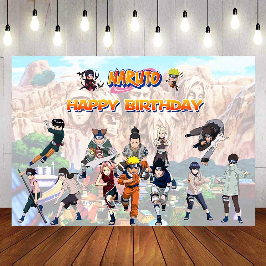 Naruto Japanese Students Friends Anime Backdrop For Photography Baby ...