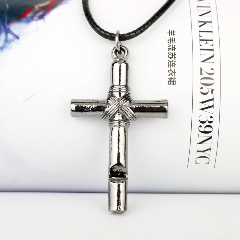 Animation hell girl Cross Pendant Necklace whistle hot | Shopee Philippines