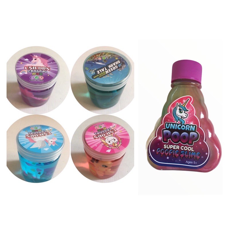 Unicorn/Shark slime Unicorn poop slime | Shopee Philippines