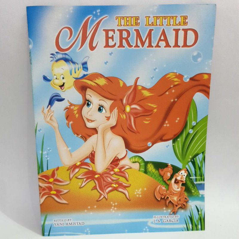 The Little Mermaid- Bedtime Stories and Activity Book ( Read and Color ...