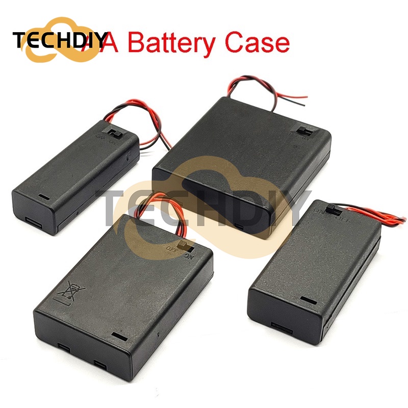 1/2/3/4 Slot 5AA Battery Holder AA Battery Box Case AA Battery Holder ...