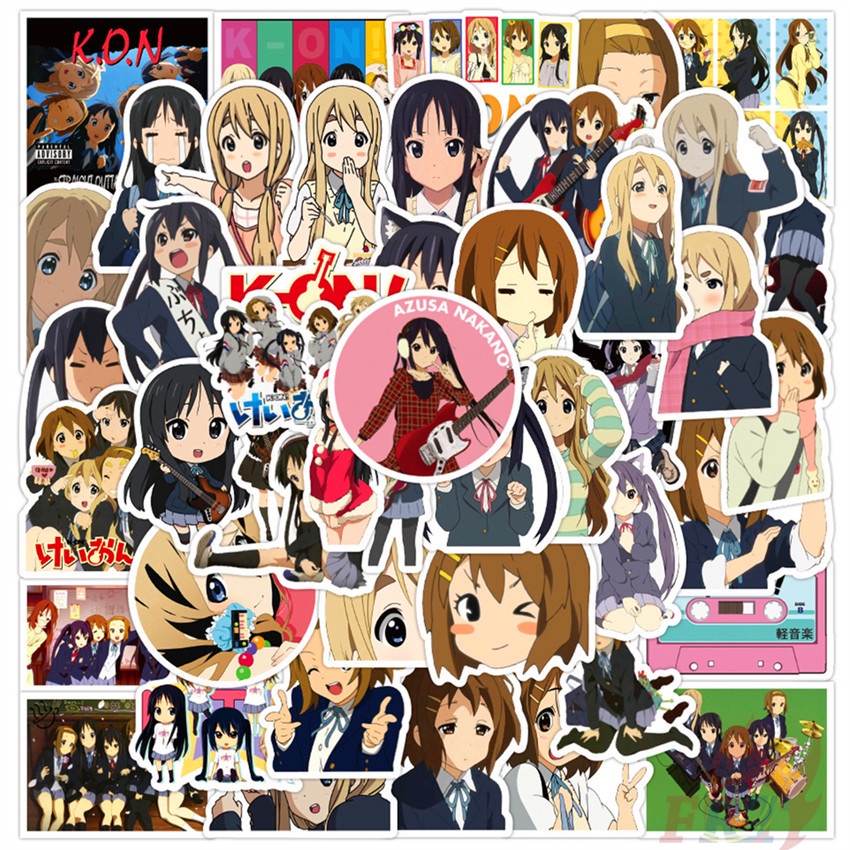K-ON！Hirasawa Yui Series 02 - Anime Stickers 50Pcs/Set DIY Fashion ...