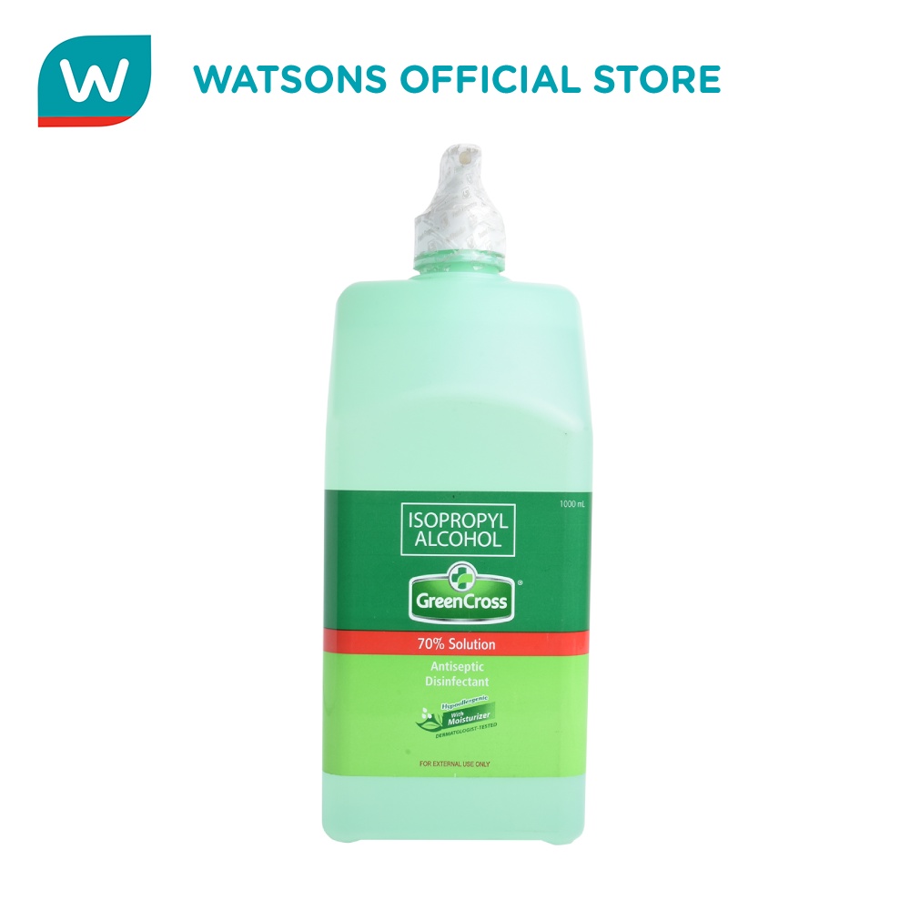 GREEN CROSS Isopropyl Alcohol 70% Solution 1000ml | Shopee Philippines