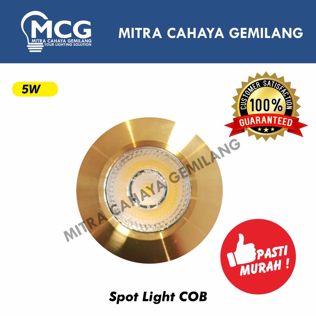 HITAM PUTIH Downlight OB LED COB 5W 5 WATT SPOT LIGHT OUTBOW BLACK ...
