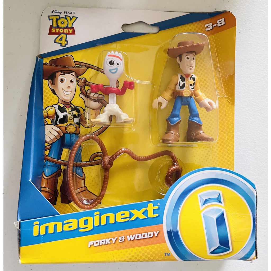 DIsney Imaginext - Toy Story 4 - Forky & Woody, CombatCarl and Bo Peep (B12) | Shopee Philippines