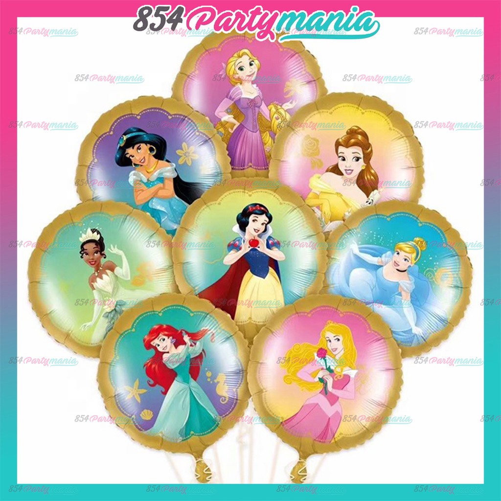 Princess Foil Balloon 18 inches 1 pc Mylar Foil balloon round birthday ...