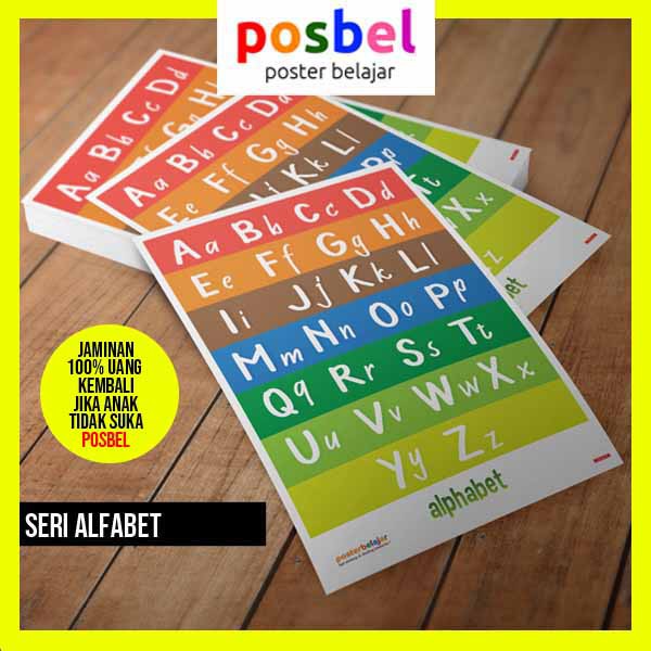 Postal Children's Alphabet Poster ALPHABET Series Learning to Recognize ...