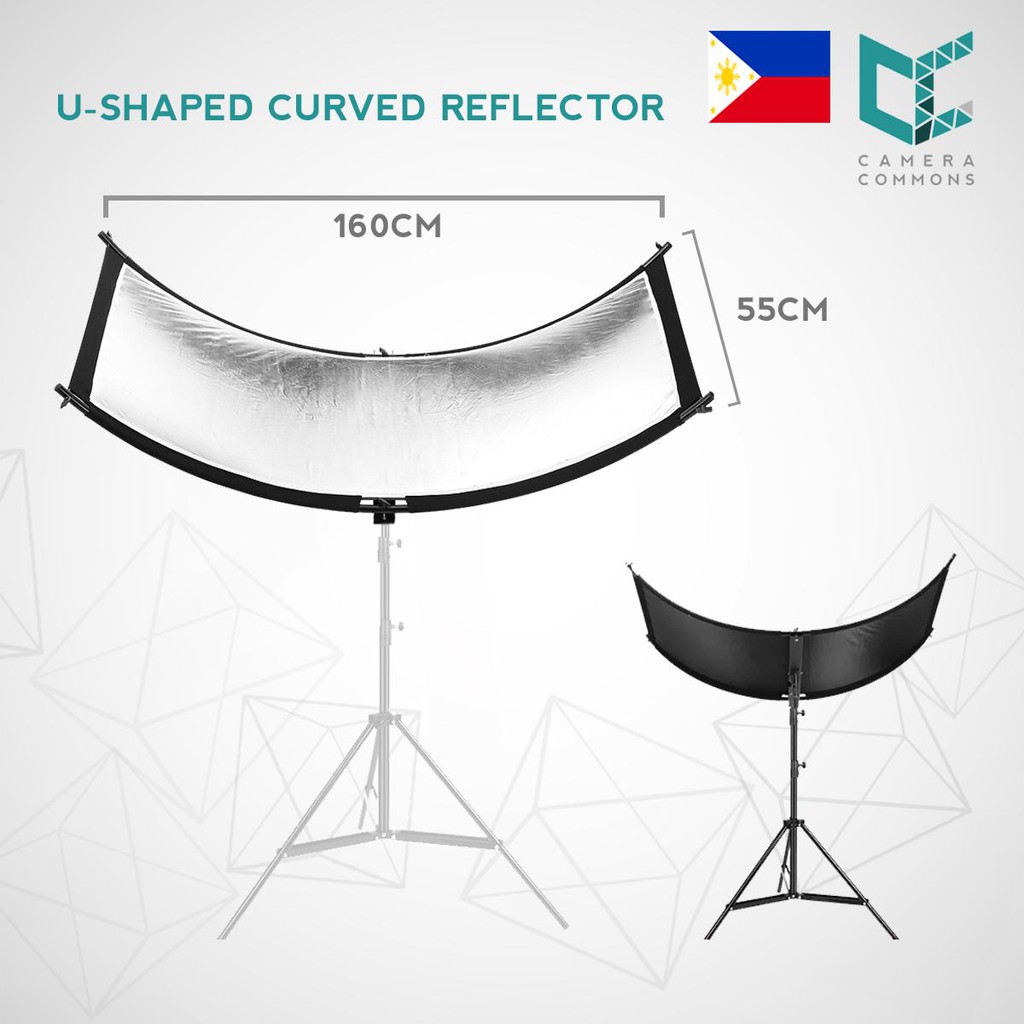 Portable Eyelighter U Shaped Curved Reflector ( Silver ) | Shopee ...