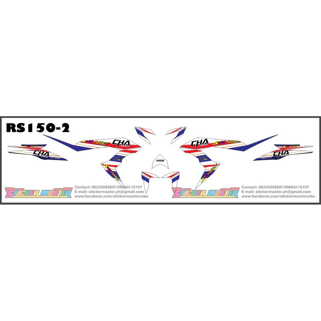 Decals for Honda RS150 | Shopee Philippines